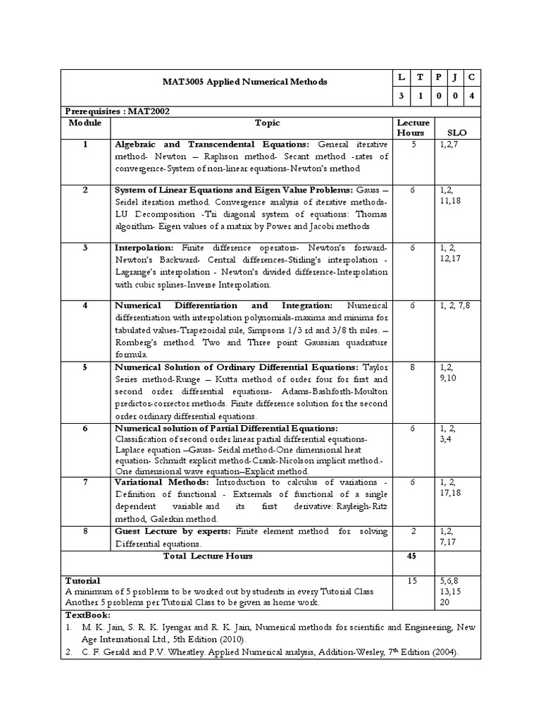 MAT3005 Applied-Numerical-Methods TH 1 AC40 | PDF | Numerical Analysis | Logical Truth