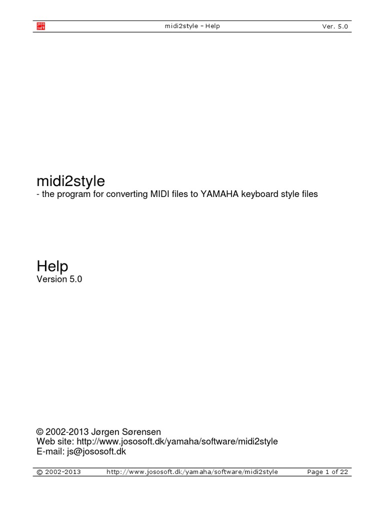 Yamaha Style Files - everymultiprogram