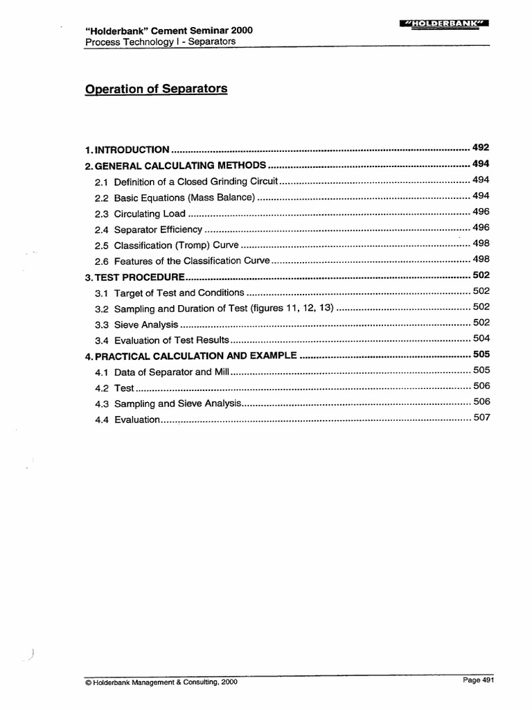 Operation of Separators | PDF