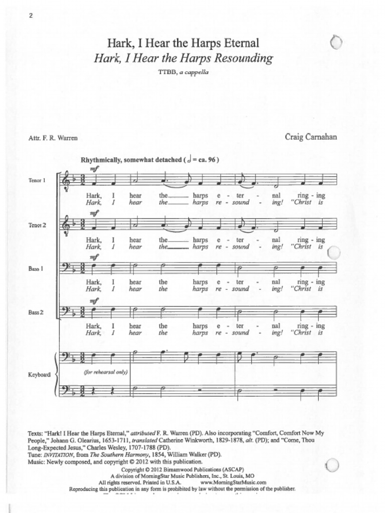 04 Hark I Hear The Harps Eternal | PDF | Christian Performing Arts ...