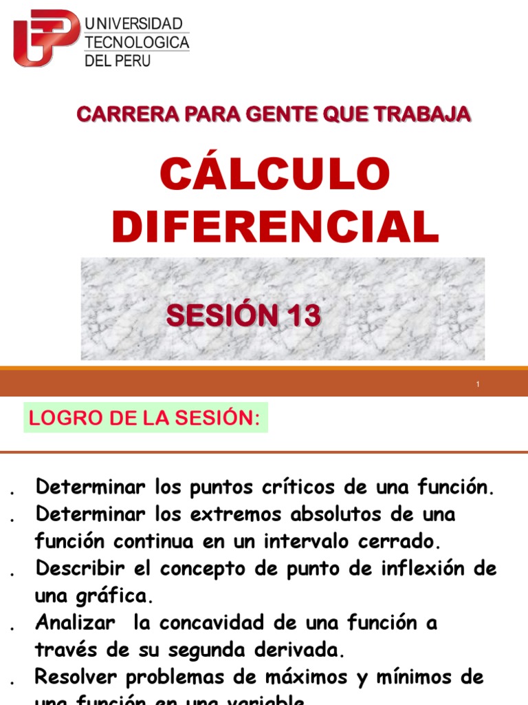 SESIÓN 13 Aplicaciones de La Derivada | PDF | Derivado | Función continua