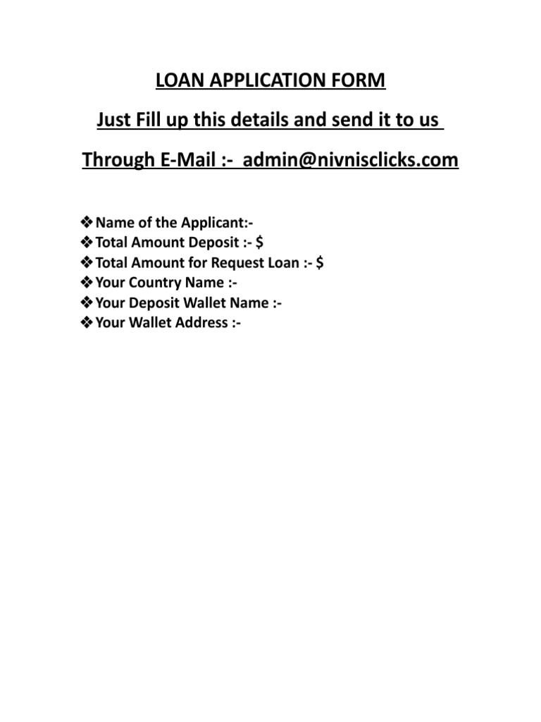 Loan Application Form Guide | PDF