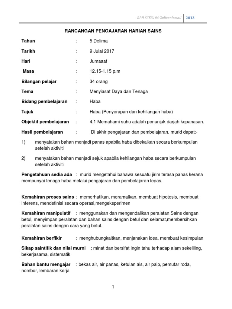 RPH Koko Badminton | PDF