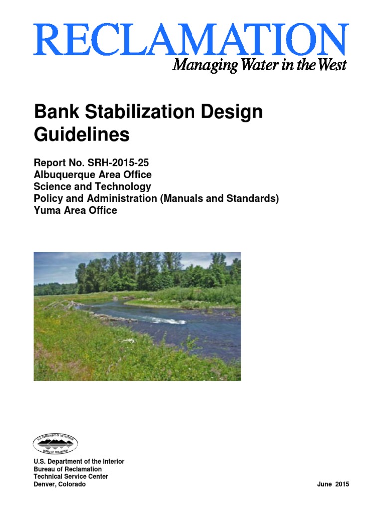 Bank Stabilization Design Guidelines | PDF | Geomorphology | River