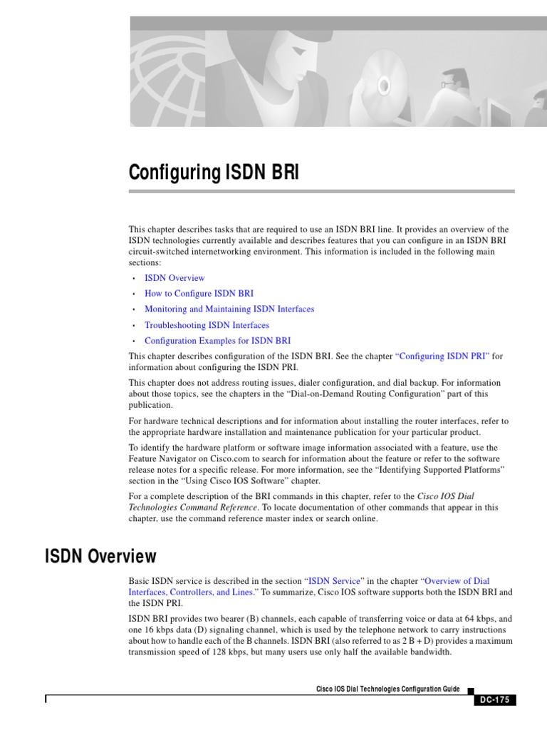 Configuring ISDN BRI | PDF | Router (Computing) | Networks