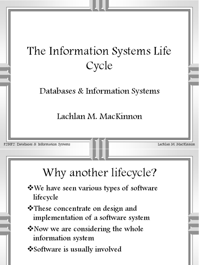 An Overview of Information Systems Lifecycles and the Role of People in ...