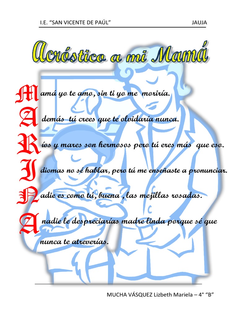 Acróstico A Mi Mamá | PDF