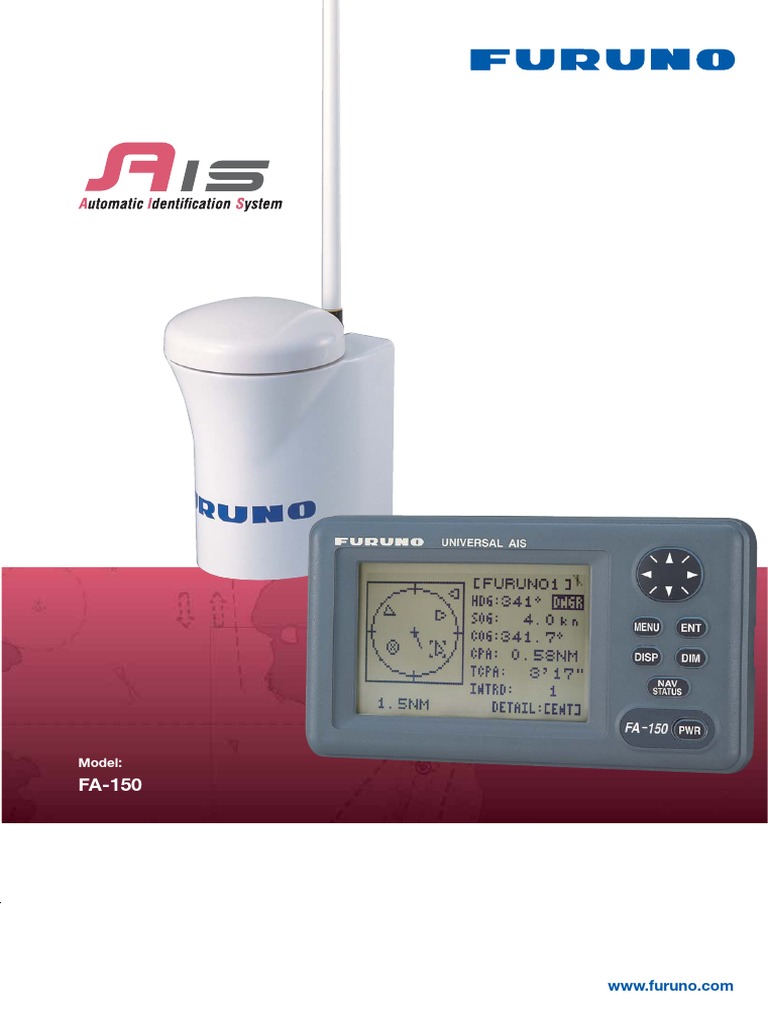 Product Specification Sheet for the FURUNO FA-150 Universal Automatic ...