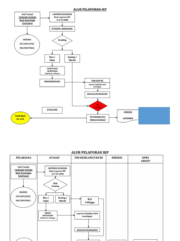 Alur Pelaporan Ikp Fix | PDF