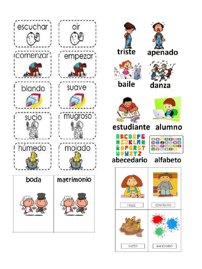 Ejemplos De Sinonimos