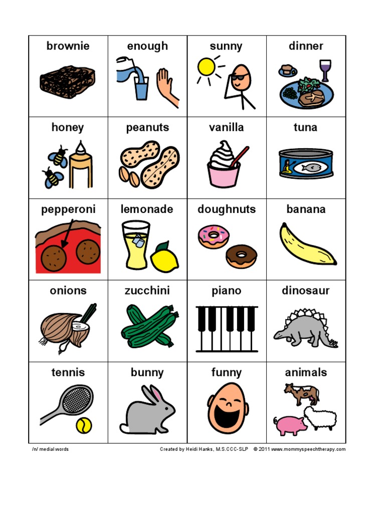 N Medial Words | PDF