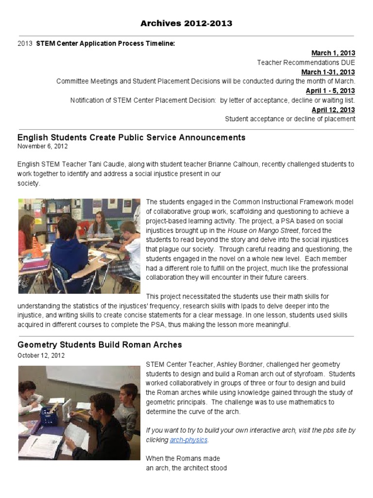 Archives 2012-2013-2 | PDF | Science, Technology, Engineering, And ...