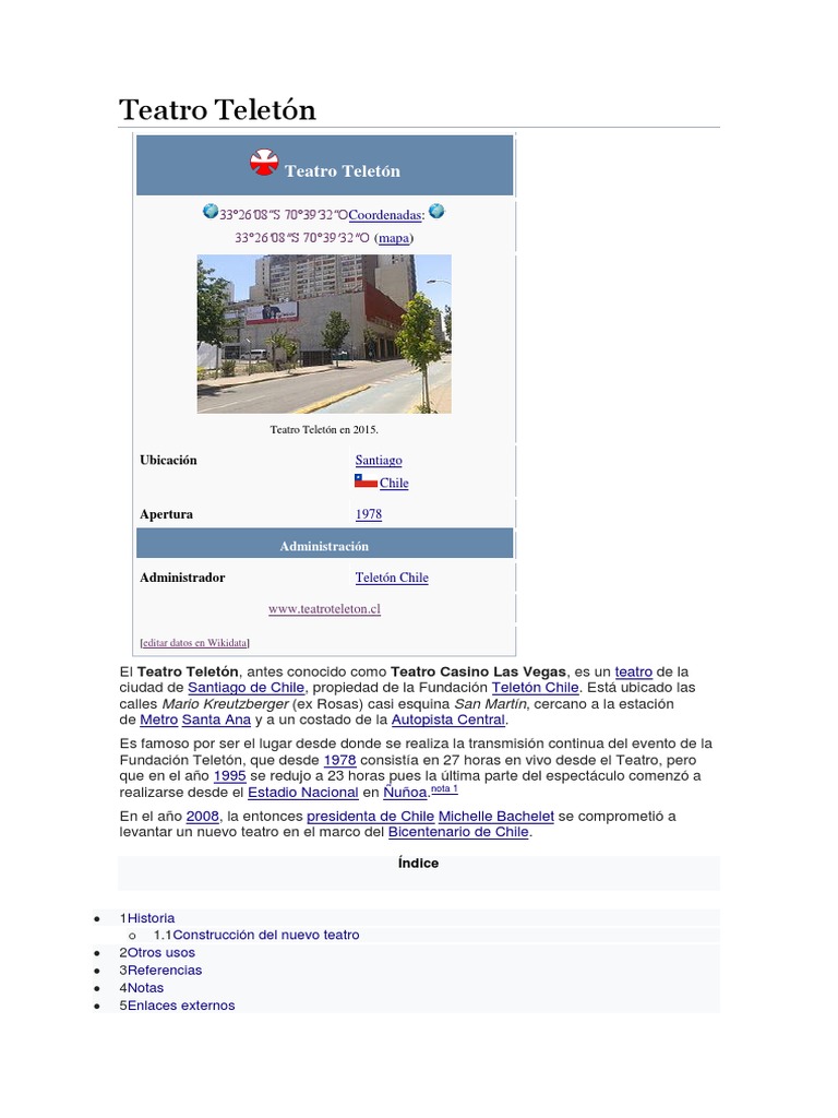 Teatro Teletón | Descargar gratis PDF | Politologia | Chile