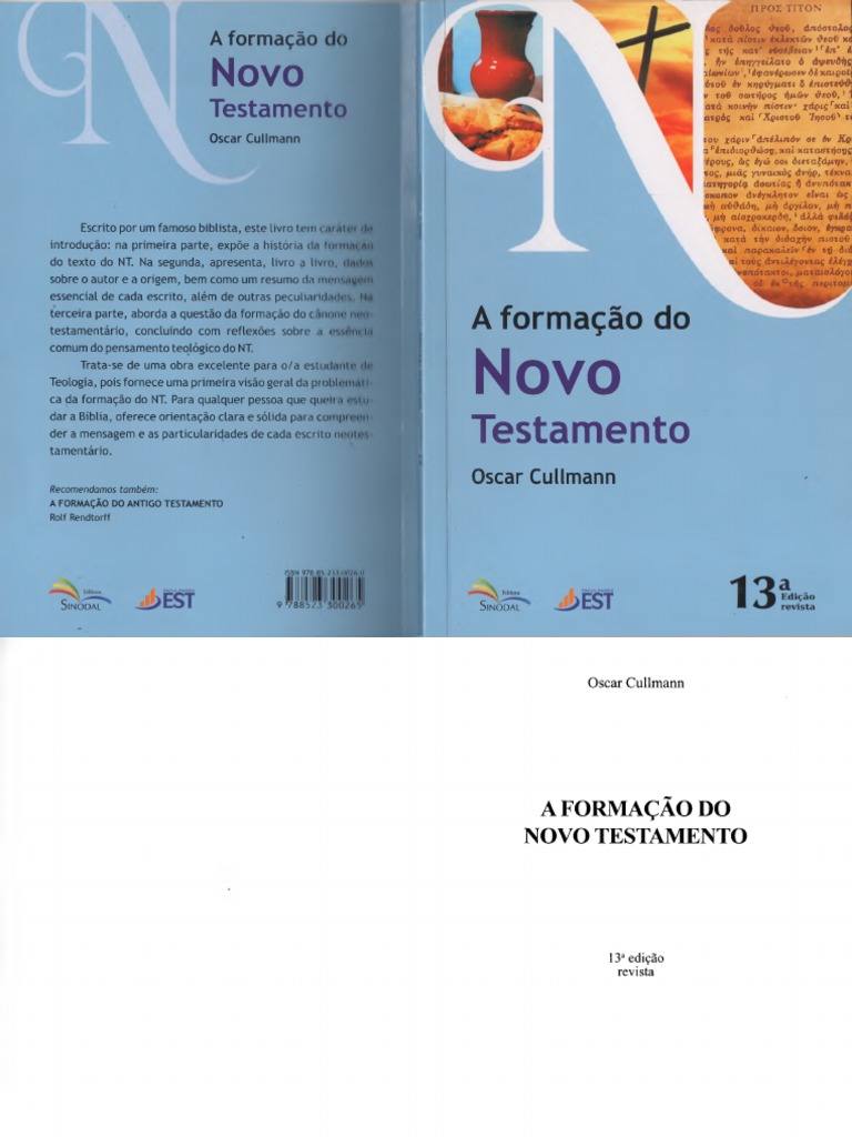 Oscar Cullmann A Formação Do Novo Testamento | PDF | Novo Testamento ...