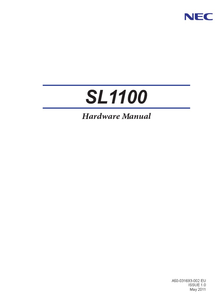 SL1100 Hardware Manual PDF | PDF | Electrical Connector | Input/Output SL1100 Hardware Manual PDF | PDF | Electrical Connector | Input/Output
