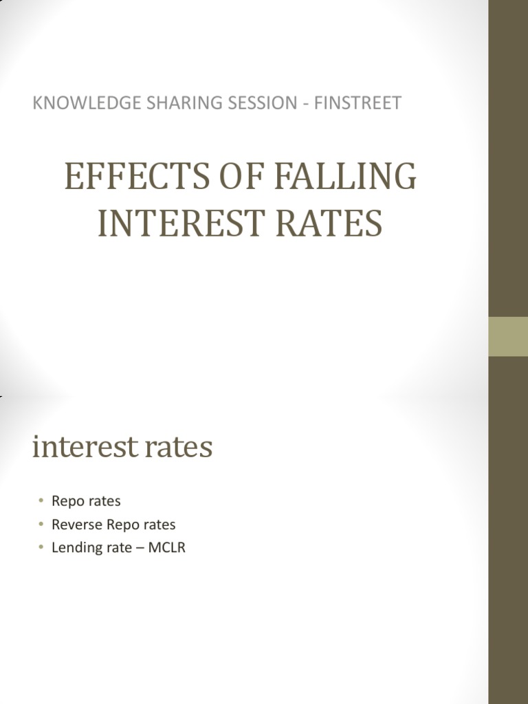 Effects of Falling Interest Rates | PDF