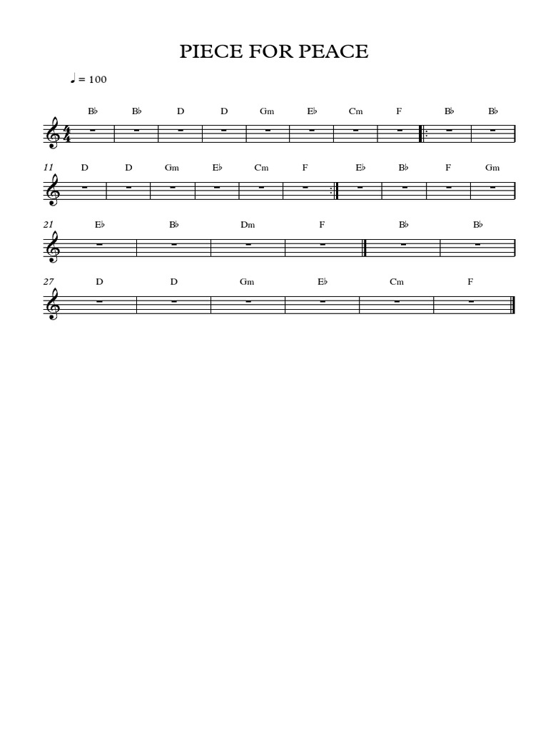 Piece For Peace | PDF