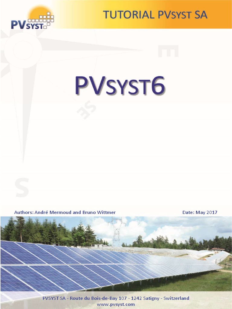 PVsyst Beginner's Tutorial Series | PDF | Computer Simulation | 3 D ...