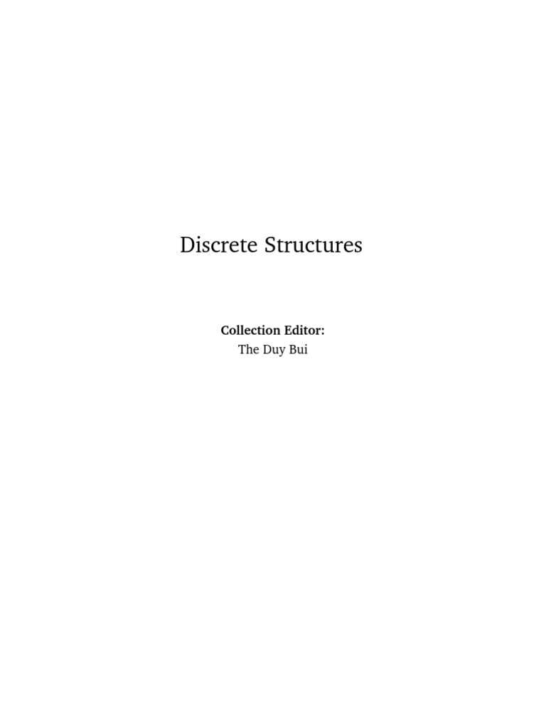 Discrete Structures 1.1 | PDF | Mathematical Logic | Mathematical Proof