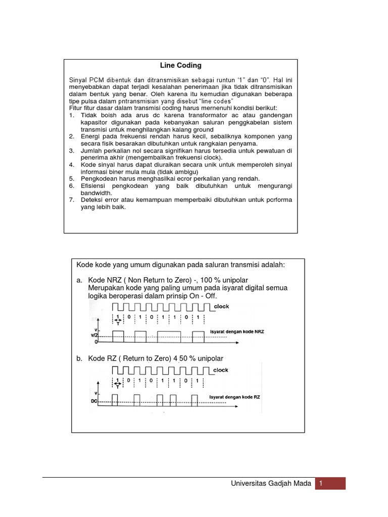 Line Coding | PDF