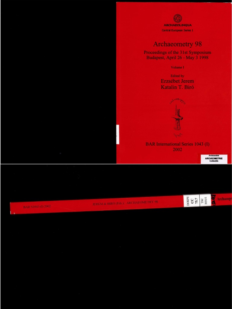 Archaeometry 98 Vol I | PDF | Inquiry | Museology