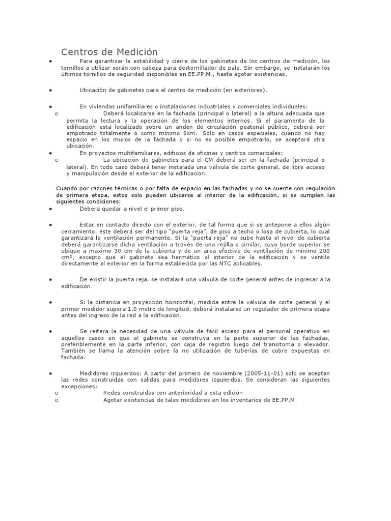 Centros de Medición | PDF | Science | Ingeniería