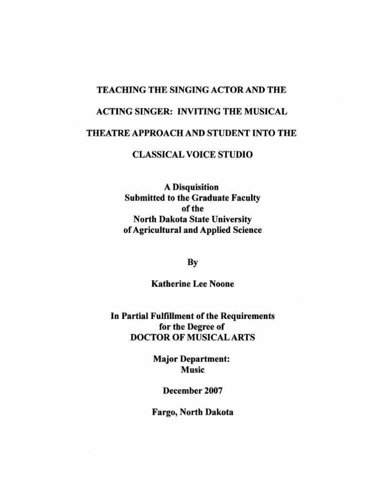 Teaching The Singing Actor | PDF | Singing | Operetta