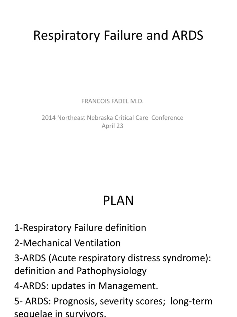 ARDS Presentation | PDF | Respiration | Pulmonology