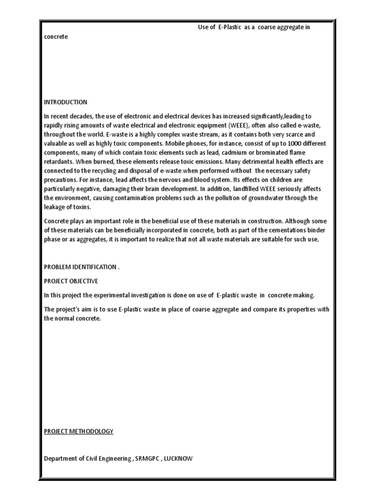 E Waste | PDF | Electronic Waste | Construction Aggregate