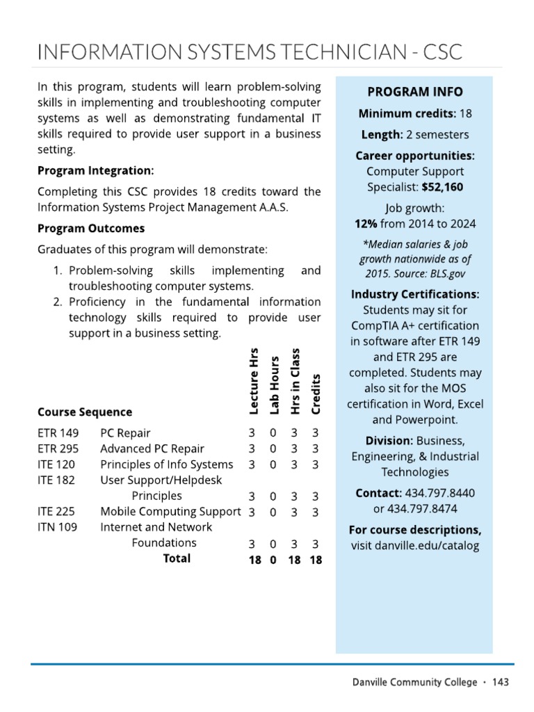 Information Systems Technician | PDF | Information Technology ...