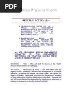 Powerpoint RA 7877 Anti Sexual Harassment Act of 1995 Final | PDF ...
