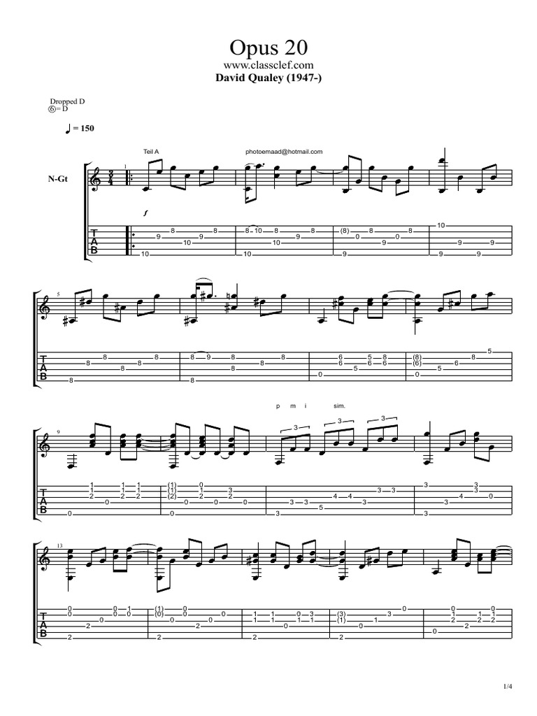 Opus 20 David Qualey | PDF