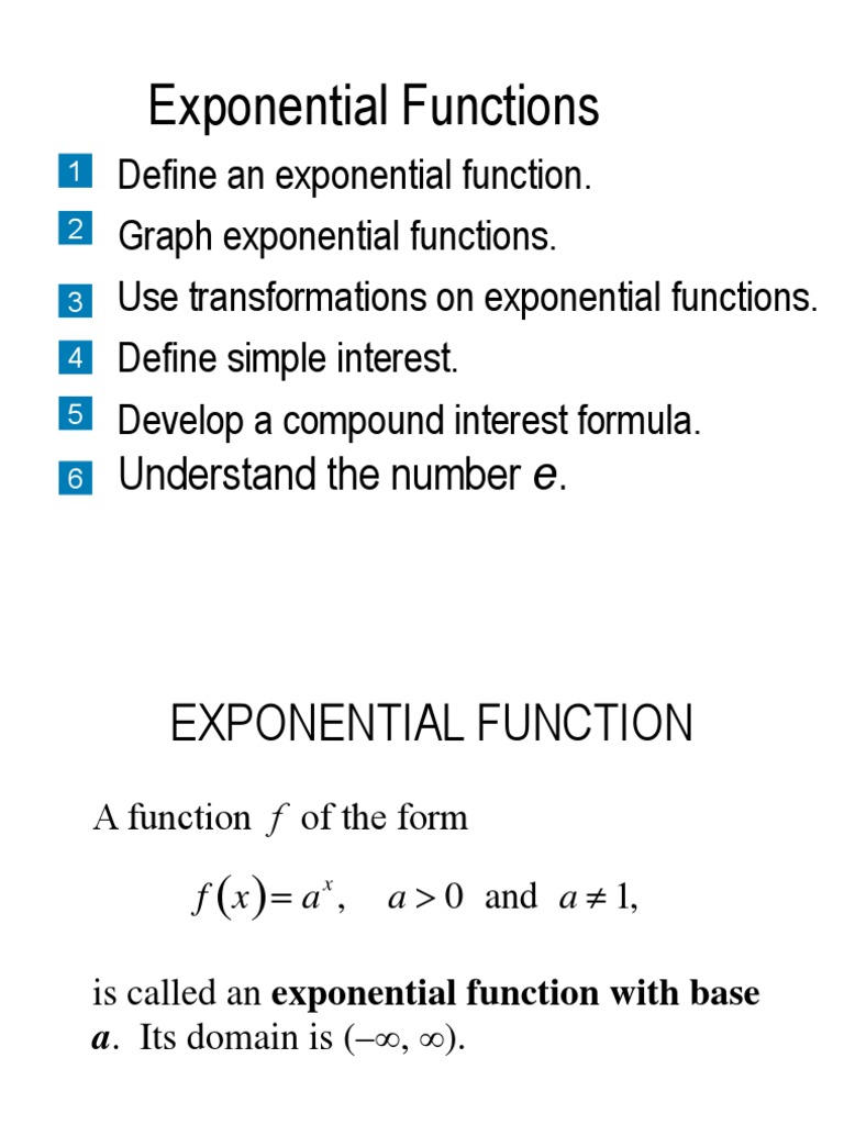 Exponential and Logarithmic Functions - 0 | PDF | Logarithm | Compound Interest