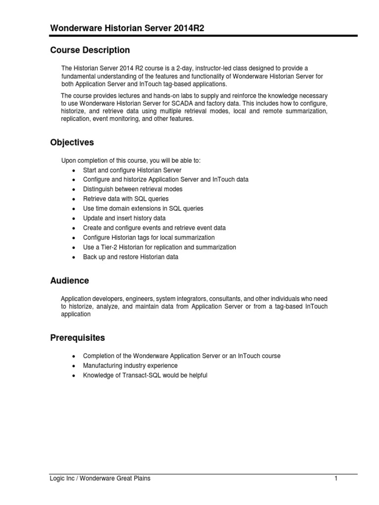 Agenda Historian 2014R2 | PDF | Replication (Computing) | Sql