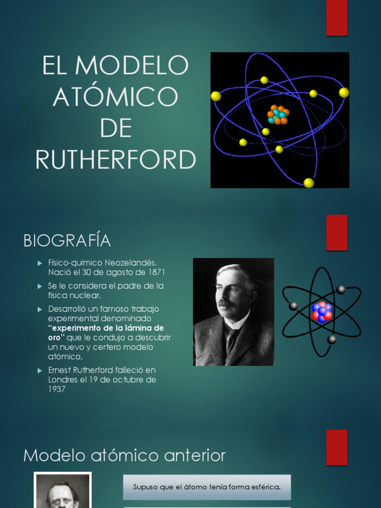 Modelo Atómico Nuclear De Ernest Rutherford El Modelo Atómico De