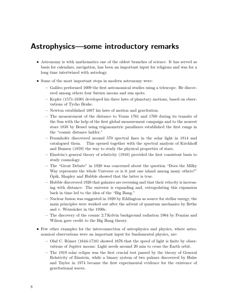 An Introduction to Modern Astronomy: Key Discoveries, Theories, and ...