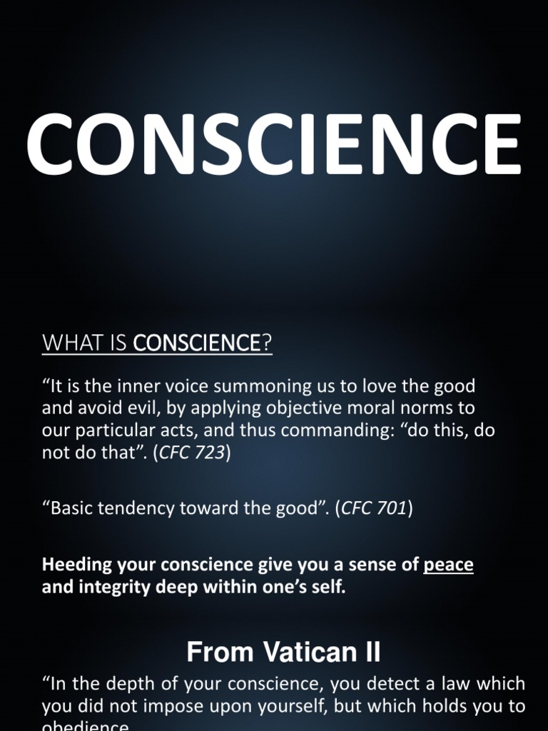 CONSCIENCE (1).pptx | Conscience | Evil