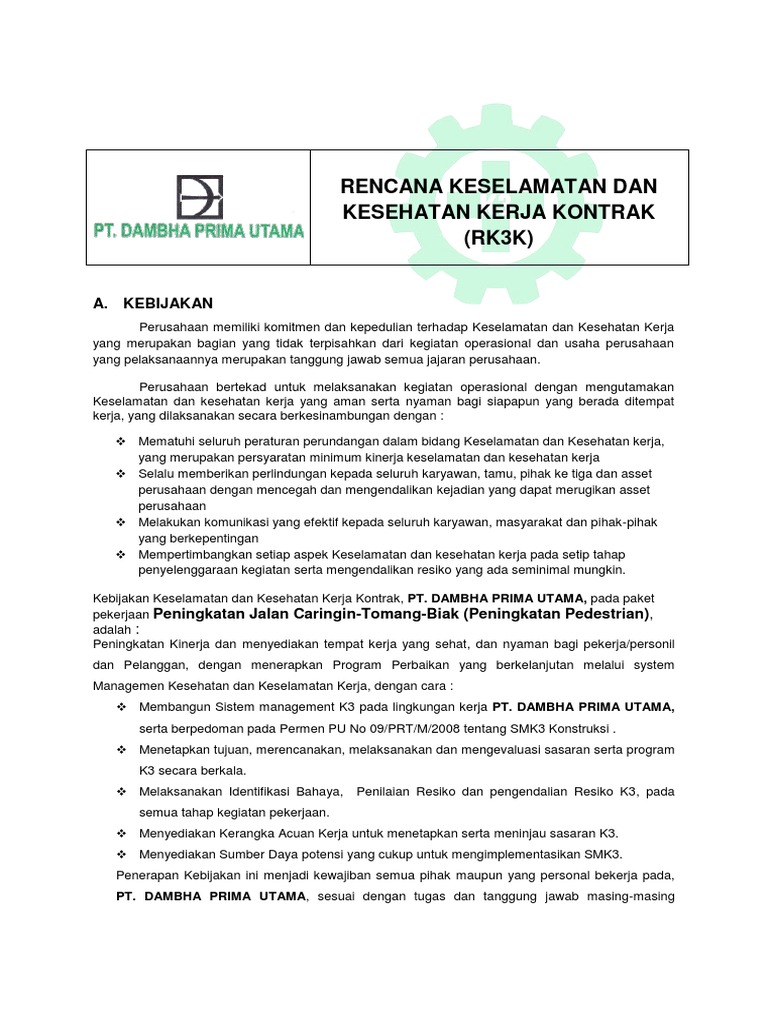 Pra RK3 Jalan Drainase PDF | PDF | Teknologi & Rekayasa