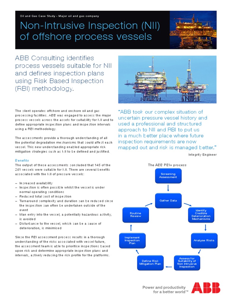 Non-Intrusive Inspection (NII) of Offshore Process Vessels (CAS132a ... Non-Intrusive Inspection (NII) of Offshore Process Vessels (CAS132a ...