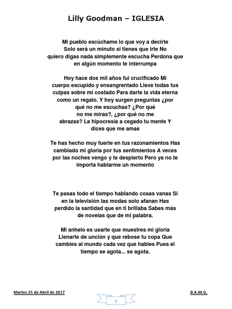 Lilly Goodman - Iglesia | PDF | Ocio