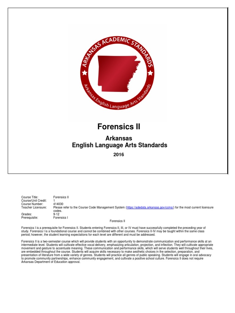 Forensics II 2016 | PDF | Public Speaking | Argument