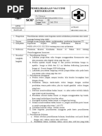 SOP Rantai Dingin Vaksin (Cold Chain) | PDF