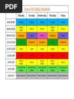 Color Coded Daily Homeschool Schedule | PDF | Linguistics | Behavior ...
