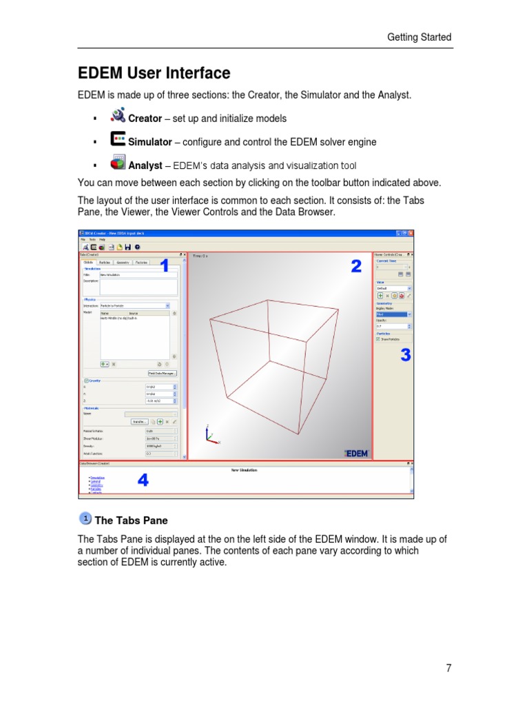 EDEM User Interface | Download Free PDF | Tab (Gui) | Point And Click