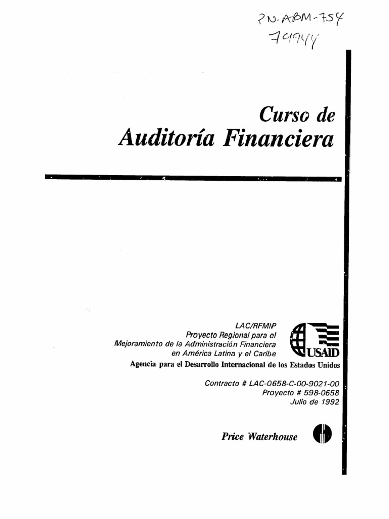 Curso de Auditoria PDF | PDF | Finanzas y dinero