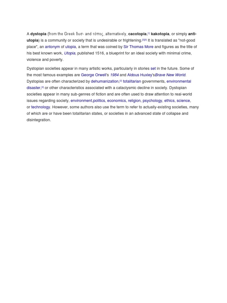 Understanding Dystopian Societies: Characteristics, Examples, and Real ...