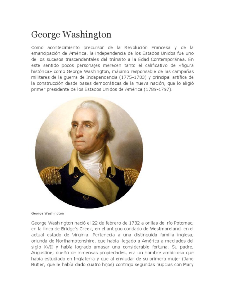 Biografia George Washington | George Washington | Virginia
