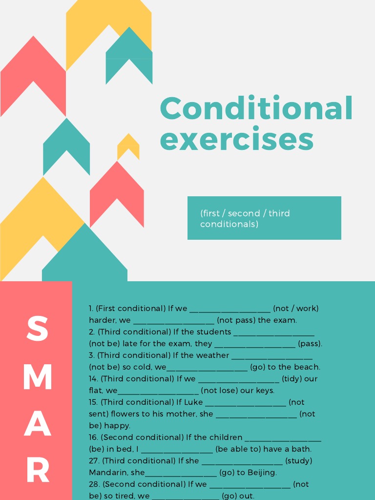 Conditional Exercise (First / Second / Third Conditionals) | PDF