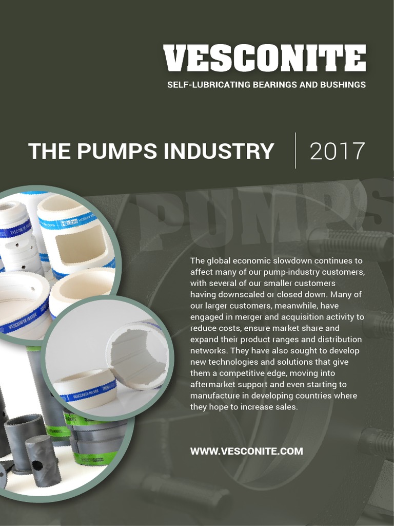 Vesconite Pumps 2017 PDF | PDF | Bearing (Mechanical) | Pump