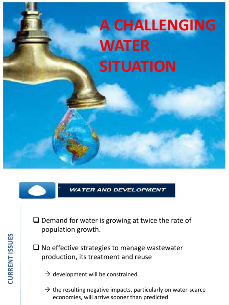 A Challenging Water Situation | PDF | Water Resources | Sewage Treatment